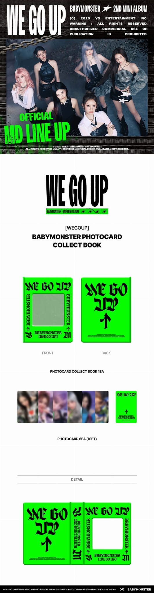 BABYMONSTER WE GO UP Photocard Collect Book